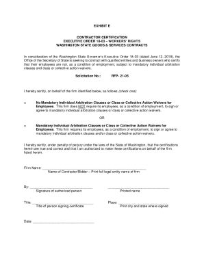 Fillable Online IFB Template Backgrounder - Department of Enterprise ...