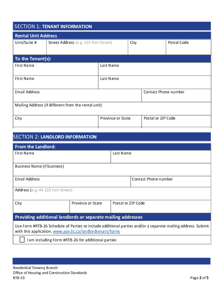 Fillable Online Notice of Rent Increase for Capital Expenditures Form ...