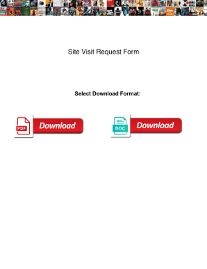Fillable Online Site Visit Request Form. Site Visit Request Form drowsy ...