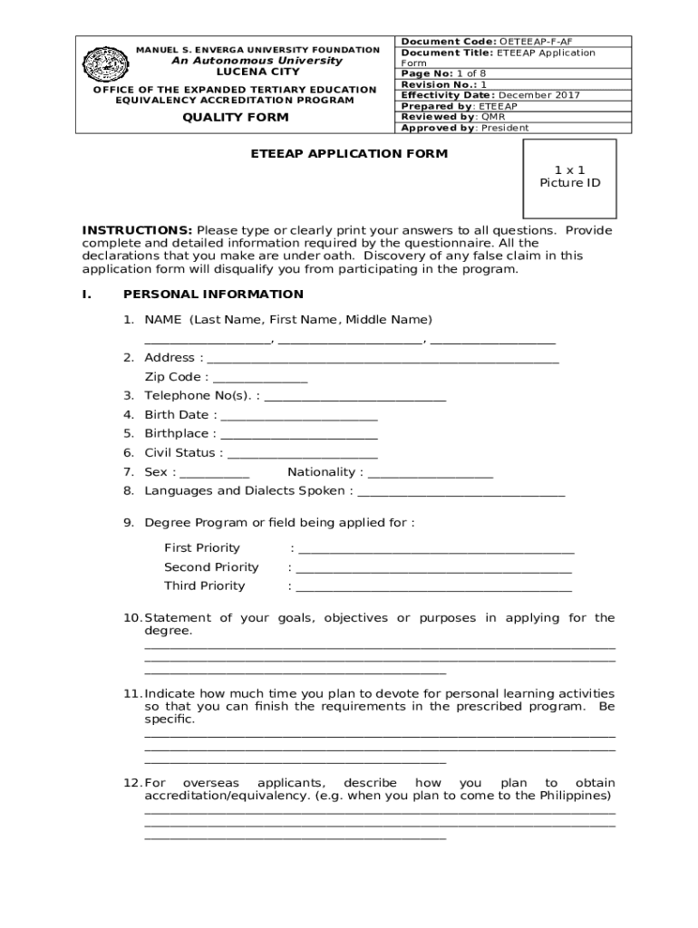 PDF uv-eteeap application Doc Template | pdfFiller