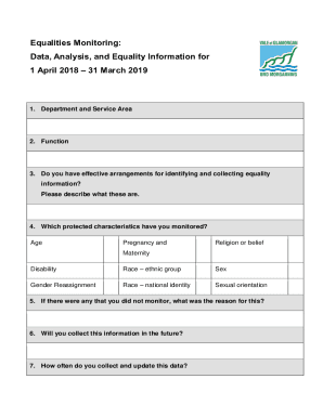 Fillable Online Appendix 2 Monitoring Form - Service Data, Analysis ...