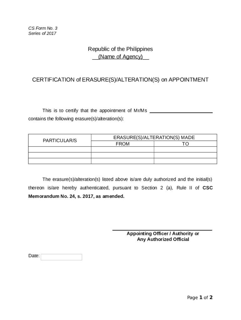 CSC s - CSC s Doc Template | pdfFiller