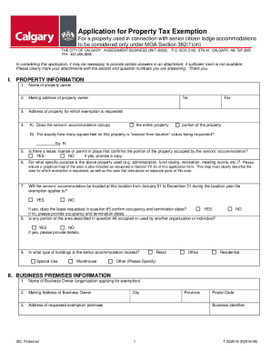 Fillable Online Senior Citizen Property Tax ExemptionArapahoe County ...