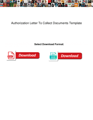 Fillable Online Authorization Letter To Collect Documents Template ...