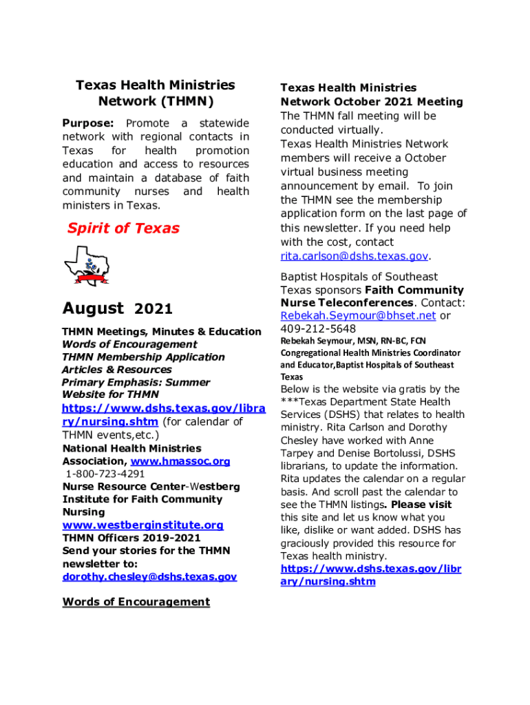 Fillable Online dshs texas Texas Dept. of State Health Services ...