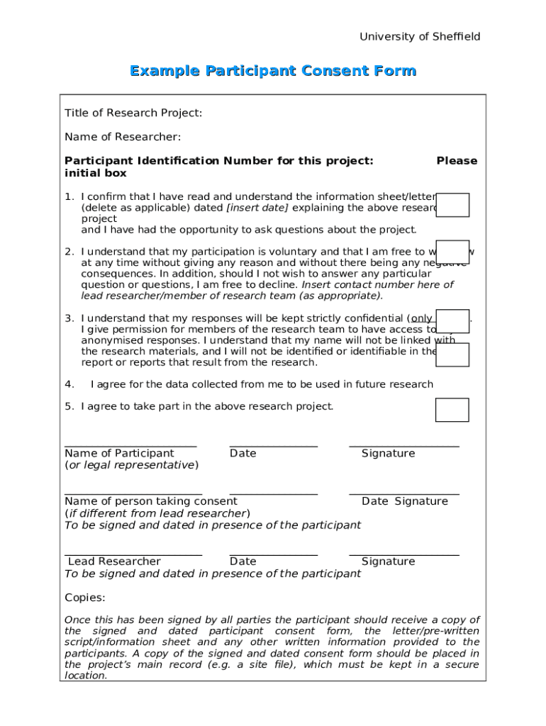 SAMPLE INED CONSENT - documents.umw.edu Doc Template | pdfFiller