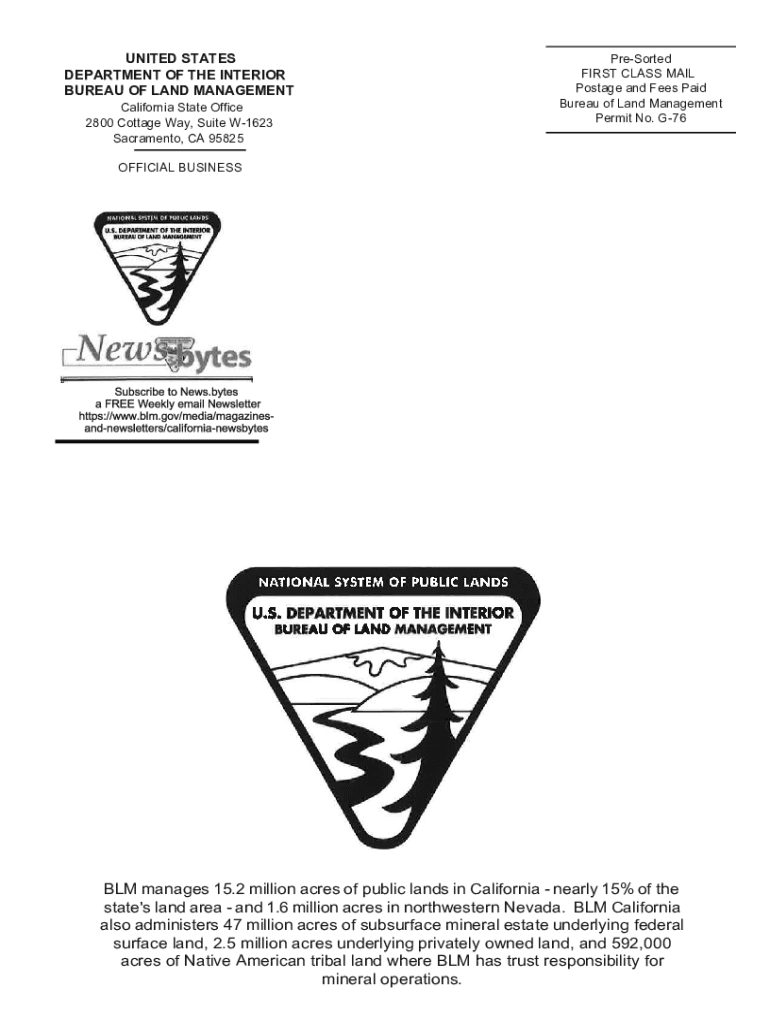 Fillable Online 2022 Mining Claims Packet Fax Email Print - pdfFiller