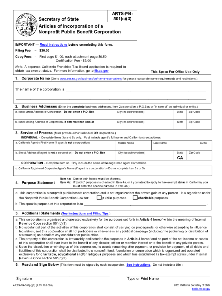 501 C 3 Document Form 501 C 3 Document Form