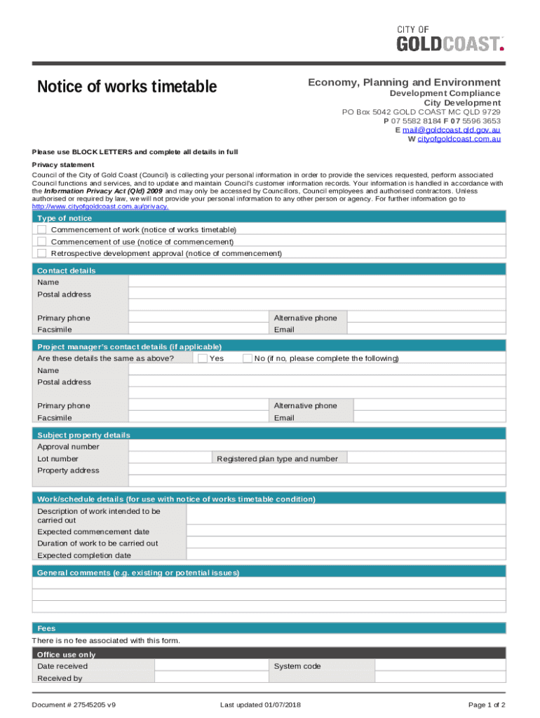 Supplementary ination Sheet Operational Works and ... Doc Template ...