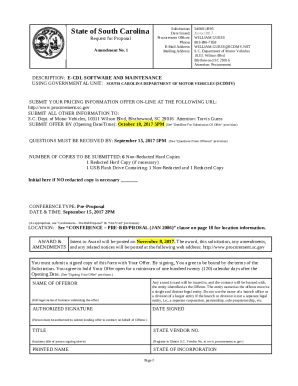 State of South Carolina Date Issued: Request for Proposal ... Doc ...