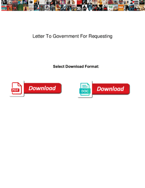 Fillable Online Letter To Government For Requesting. Letter To ...