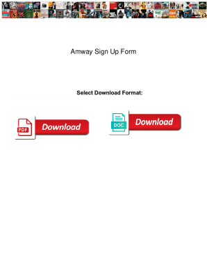 Fillable Online Amway Sign Up Form. Amway Sign Up Form examiner Fax ...