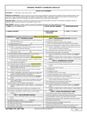 Fillable Online ARMY DD Form 1797 for Separatees 30 November Fax Email ...