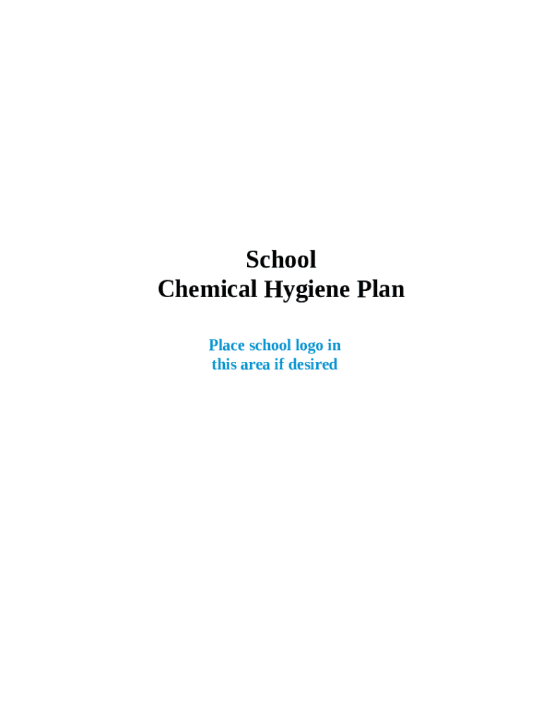 Fill - Free Chemical Hygiene Plan Draft PDF - dphhs mt Doc Template ...