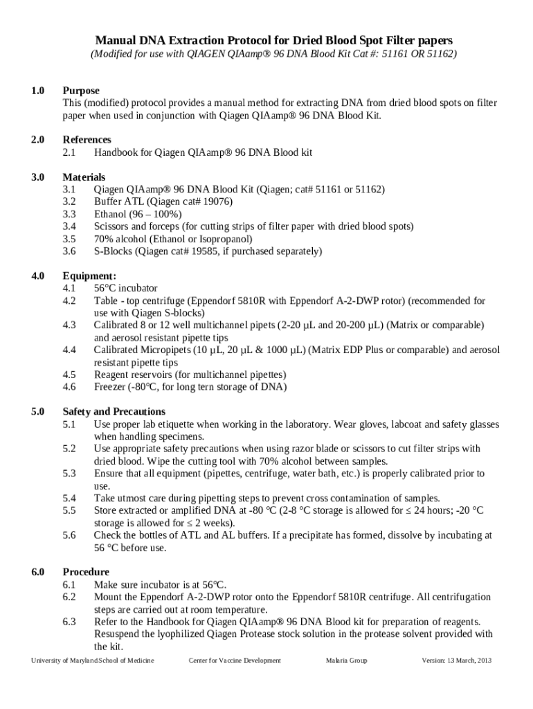 Qiaamp Dna Mini Kit Protocol Single Gene Testing (PCR) for PIK3CA Mutations
