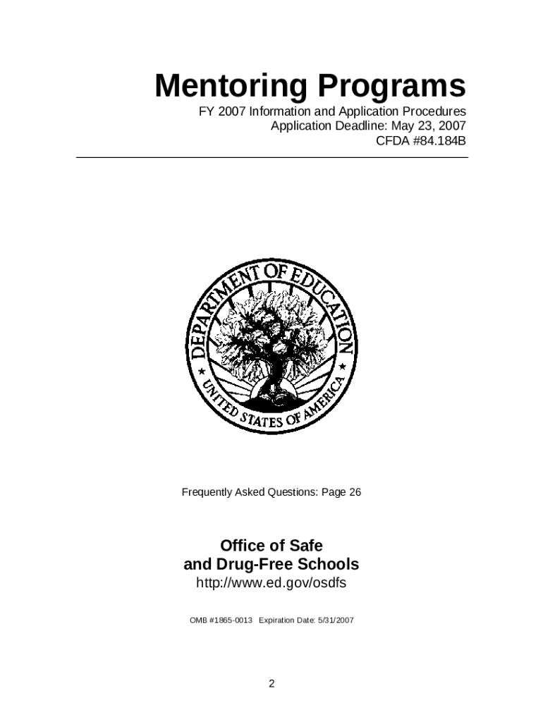 Get the free Mentoring Programs Grant Application (PDF ...