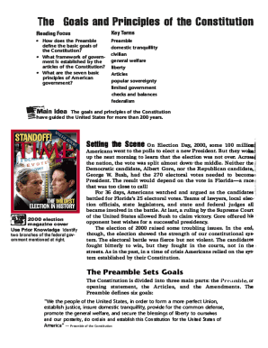Fillable Online The Goals and Principles of the Constitution Fax Email ...