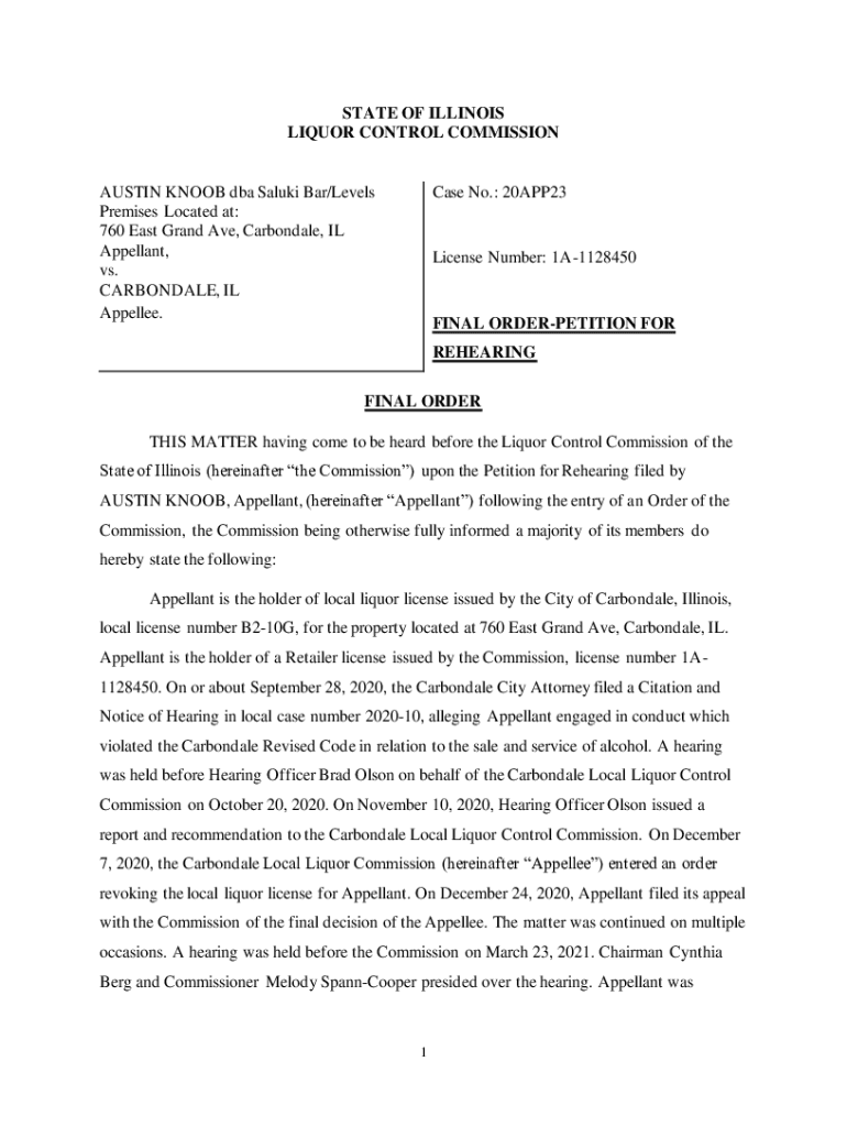 Fillable Online www2 illinois STATE OF ILLINOIS LIQUOR CONTROL ...