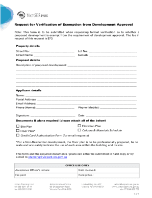 Fillable Online Development Application Forms, Early Assistance, and ...