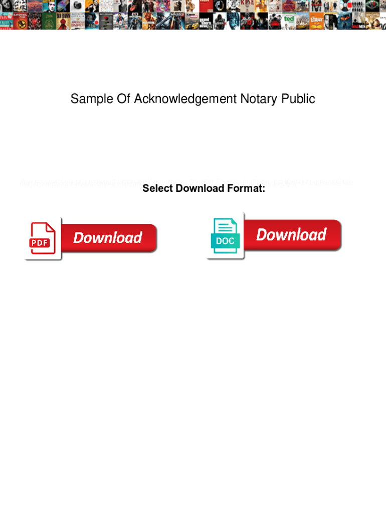 Fillable Online Sample Notary Public StatementsFree Notary ...