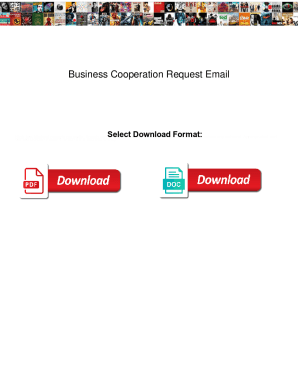 Fillable Online Business Cooperation Request Email. Business ...