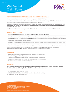 Fillable Online www.va.govCOMMUNITYCAREdocsADA Dental Claim Form ...