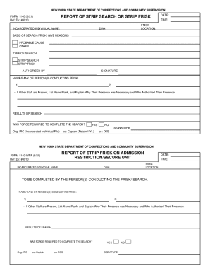 Fillable Online Form #1140 - Department of Corrections and Community ...