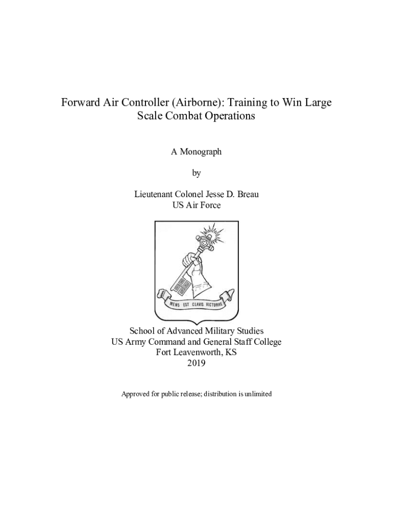 Fillable Online apps.dtic.milstipdfsForward Air Controller (Airborne ...