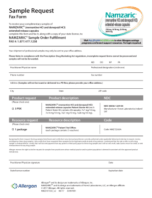 Fillable Online Sample Request - AbbVie Access Fax Email Print - pdfFiller