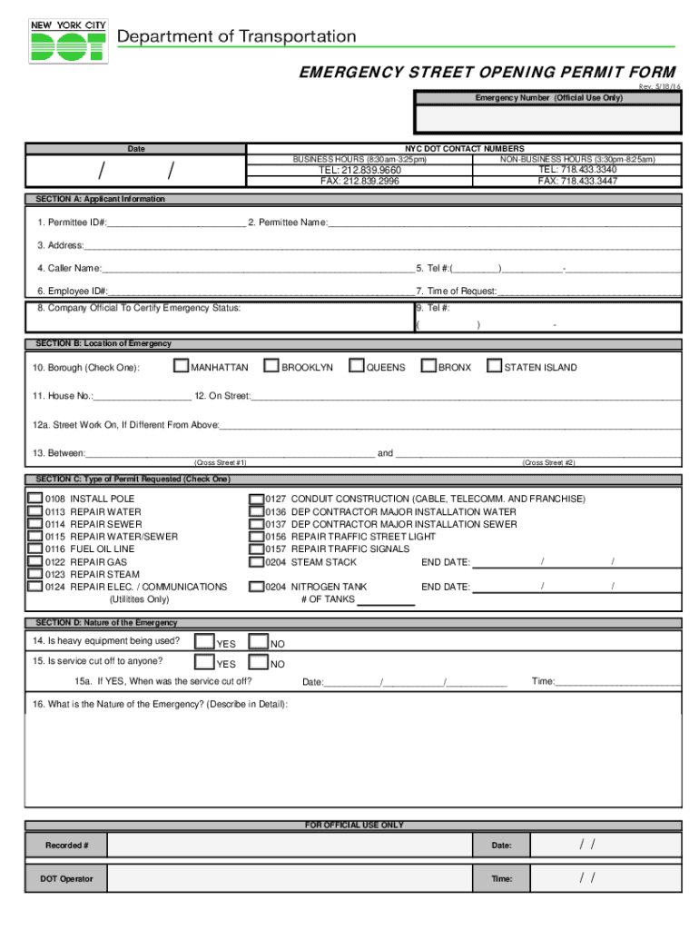 Fillable Online INSTRUCTIONS FOR COMPLETING FULL ROADWAY ... - US Legal ...