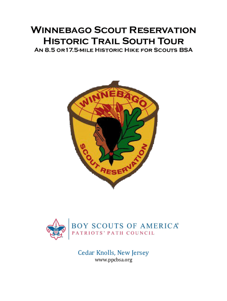 Fillable Online PDF Winnebago Scout Reservation Historic Trail for Cub ...