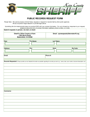 Fillable Online CPRA Request Form - kernsheriff.org Fax Email Print ...