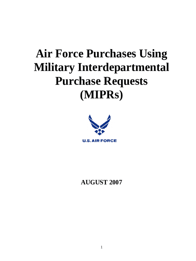 Get the free military interdepartmental purchase request ... Doc ...