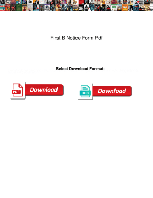 Fillable Online First B Notice Form Pdf. First B Notice Form Pdf busted ...
