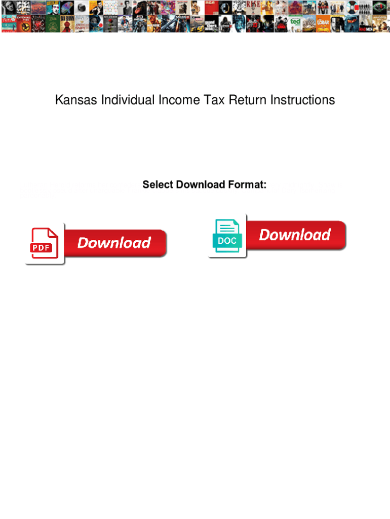 Fillable Online Kansas Individual Income Tax Return Instructions ...