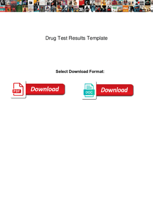 Fillable Online Drug Test Results Template. Drug Test Results Template ...