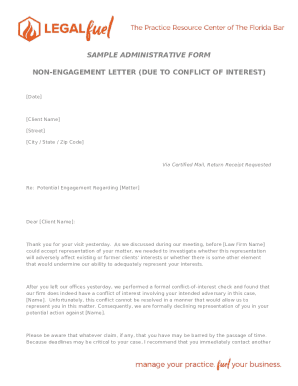 A Guide to Non-engagement Letters (Sample Included)Clio Doc Template ...