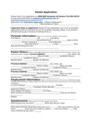 Free New Jersey Rental Application Templates (PDF & DOCX ... Doc ...