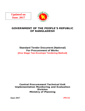 GOVERNMENT OF THE PEOPLES REPUBLIC OF BANGLADESH Standard ... Doc ...