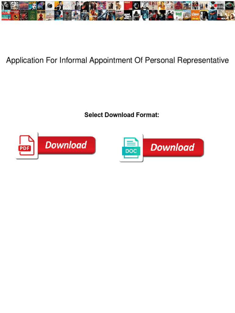 Fillable Online Statement of Informal Probate of Will and Appointment of ... Fax Email Print ...