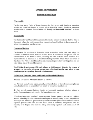 Fillable Online Order of Protection FormsTennessee Administrative ...