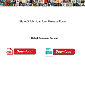Fillable Online State Of Michigan Lien Release Form. State Of Michigan Lien Release Form caen ...