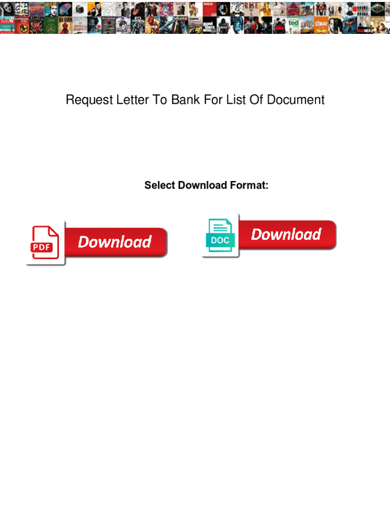 Fillable Online Request Letter To Bank For List Of Document Request fillable-online-request-letter-to-bank-for-list-of-document-request