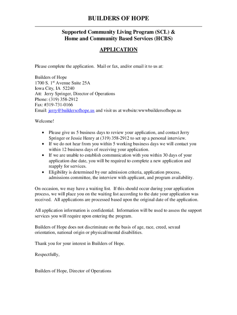 Fillable Online PDF Children's Home and Community Based Services (HCBS ...