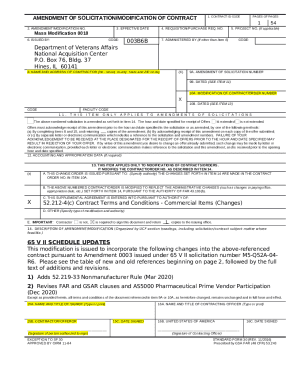 DOC AMENDMENT OF SOLICITATION/MODIFICATION ... - Veterans Affairs Doc ...
