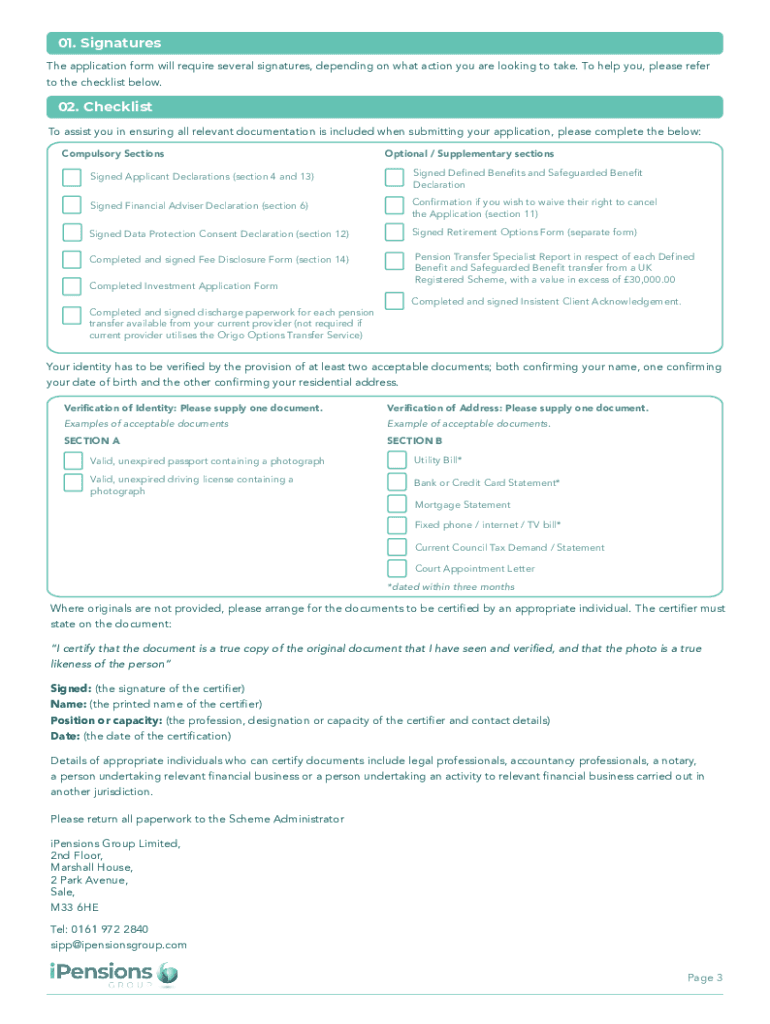 Fillable Online Application Form - IPM Bespoke SIPP Operator Fax Email ...