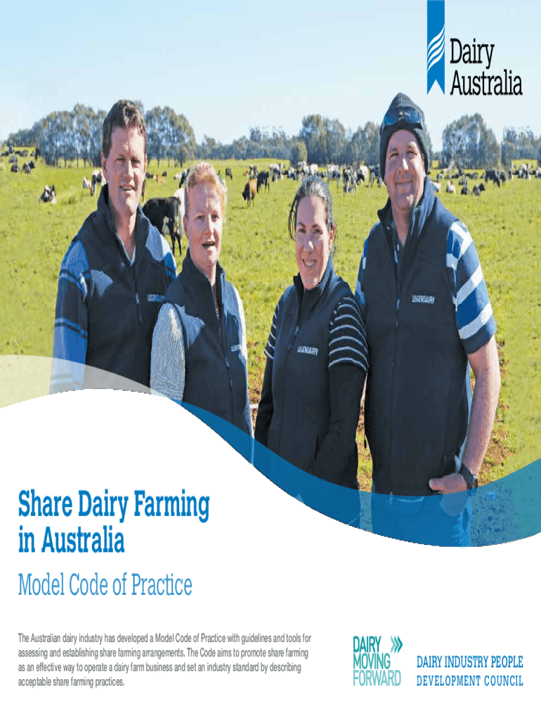 Fillable Online thepeopleindairy org Farmer guide to the Dairy Industry ...