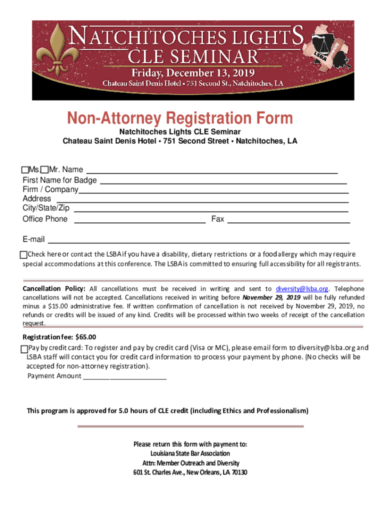 Fillable Online files.lsba.org Diversity NLNonAttorneyRegistrationNon ...