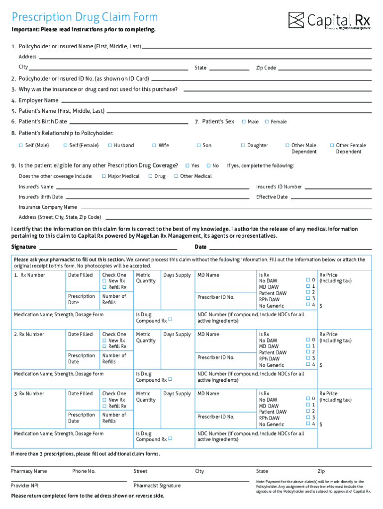 Fillable Online 1500 Health Insurance Claim Form Completion ...