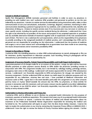 Fillable Online Assignment of Insurance Benefits, Patient Financial ...